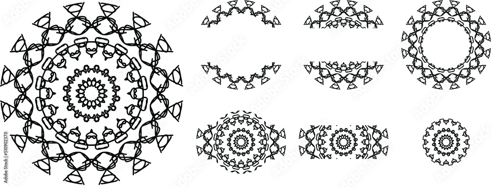 Mandalas pattern for vintage decorative elements, vector illustration ...