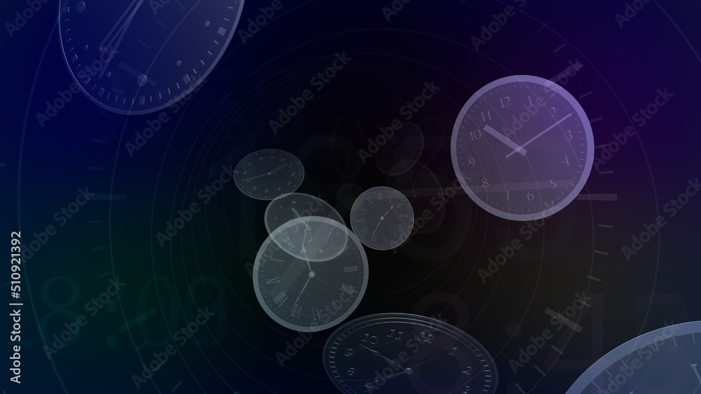 Time flow images with analog clock Background. ilustración de Stock ...