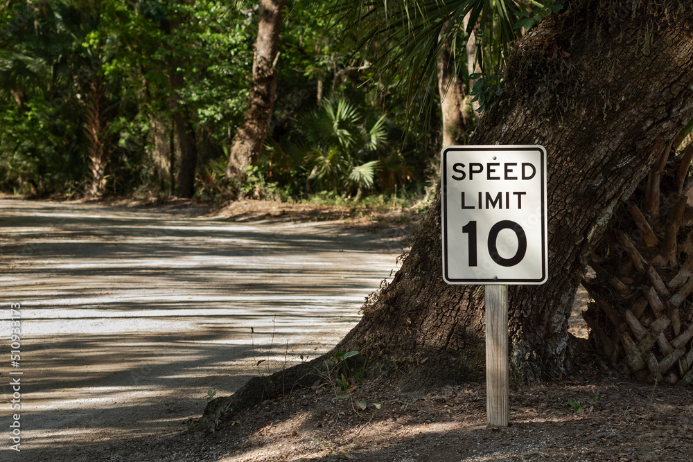 Speed Limit Ten Stock Photo | Adobe Stock