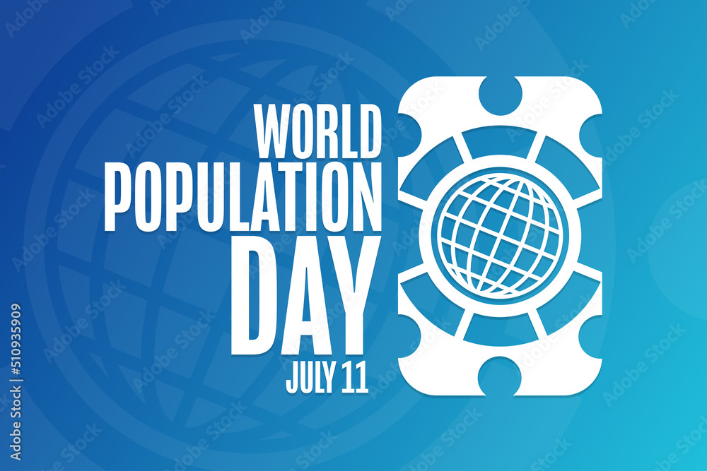 Vecteur Stock World Population Day. July 11. Holiday concept. Template ...