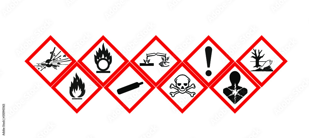 Warning sign, Warnschilder, Gefahrensymbole, Gefahrenschilder, Gefahren ...