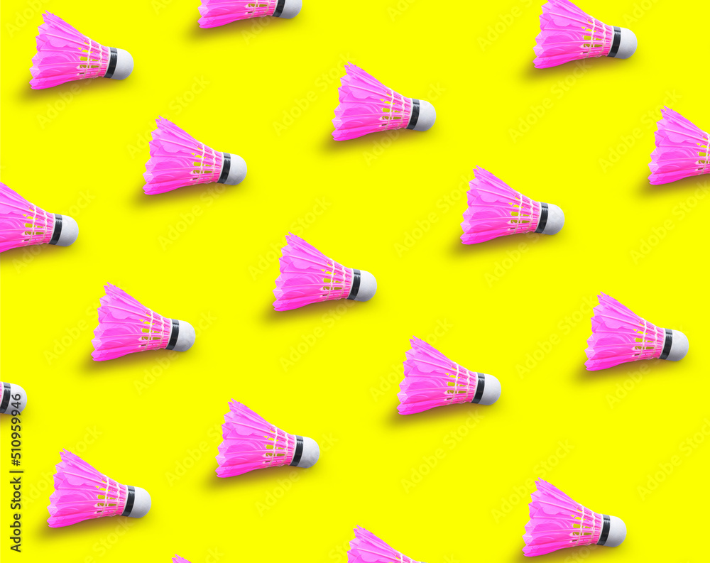 Badminton shuttlecock on white background Stock Photo | Adobe Stock