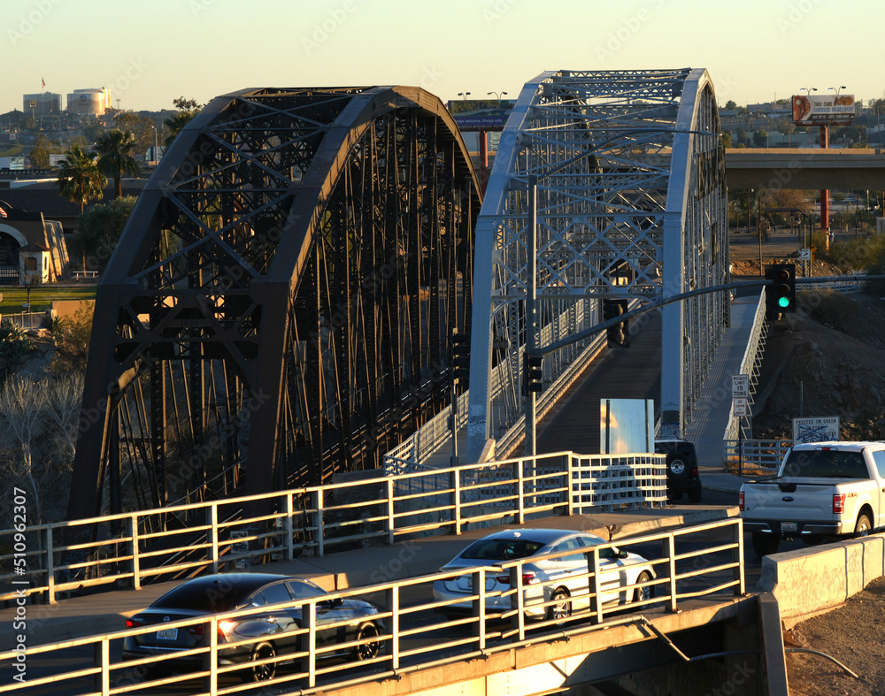 The Ocean-to-Ocean Bridge, built in 1915, is a through truss bridge ...
