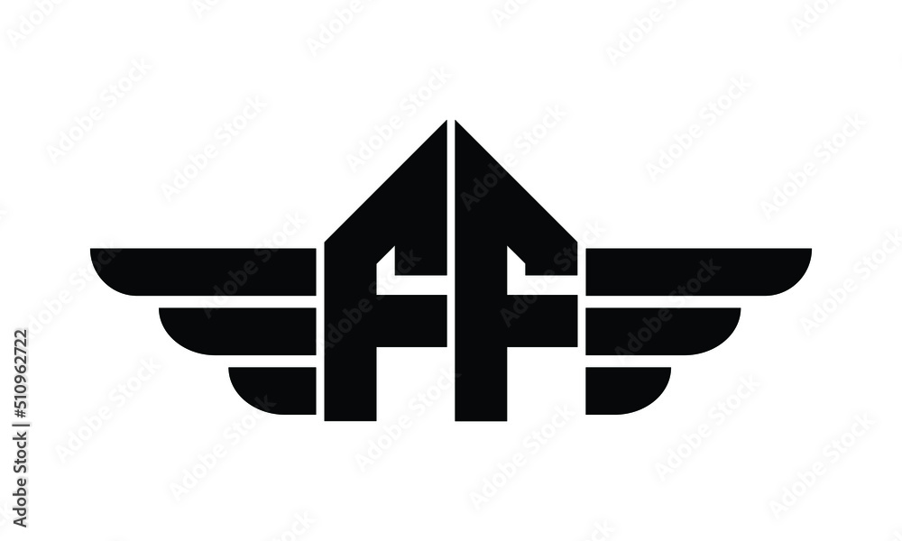 FF two letter creative shape logo design vector template. house, real ...