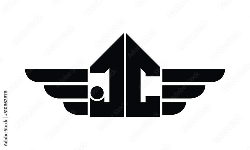 JC two letter creative shape logo design vector template. house, real ...