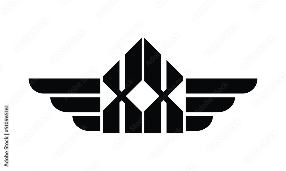 XX two letter creative shape logo design vector template. house, real ...