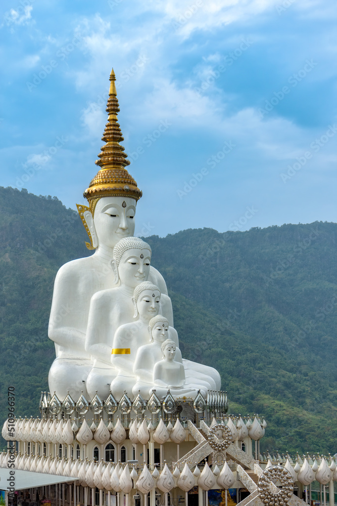 Five Buddhas at Wat Phra Thart Pha Son Kaew Located in Khao Kho, Phetchabun of Thailand ...