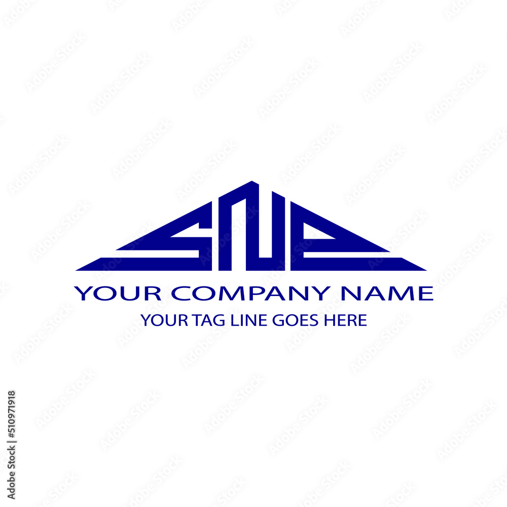 SNP letter logo creative design with vector graphic Stock Vector ...