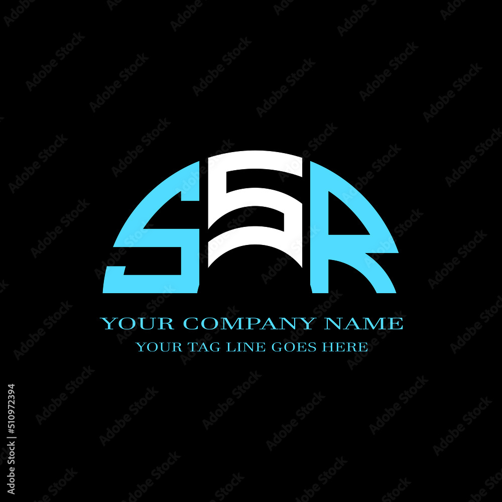 SSR letter logo creative design with vector graphic Stock Vector ...