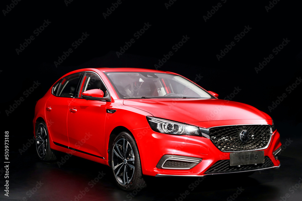 SHANGHAI, CHINA, ASIA - OCTOBER 11, 2017: MG Motor showcases its new ...