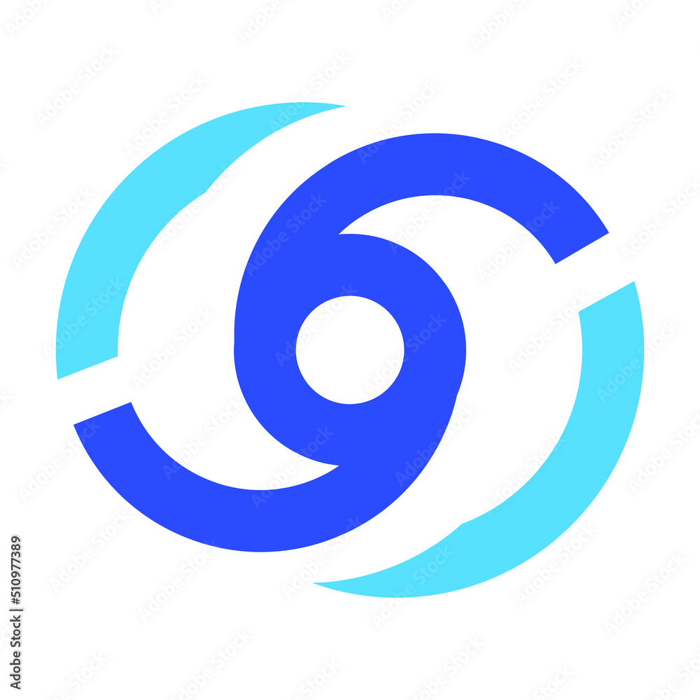 69 logo vector. Suitable for iconic logo. Stock Vector | Adobe Stock