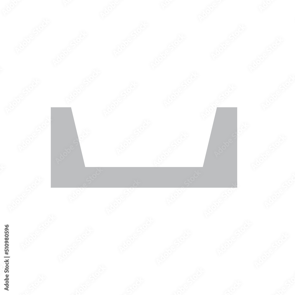Open drain gutter vector illustration. May called trench, ditch, street ...