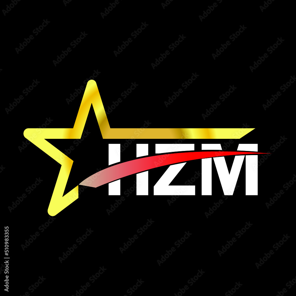 HZM letter logo design. HZM creative letter logo. simple and modern ...
