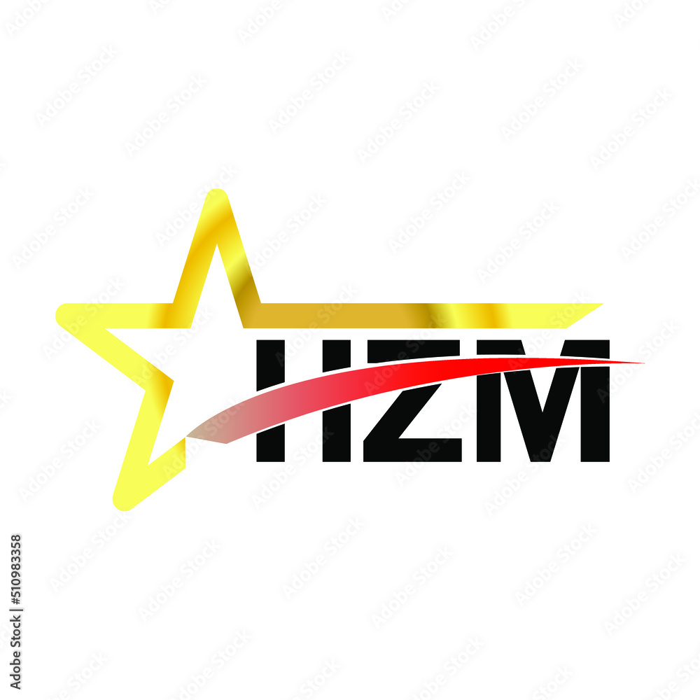 HZM letter logo design. HZM creative letter logo. simple and modern ...