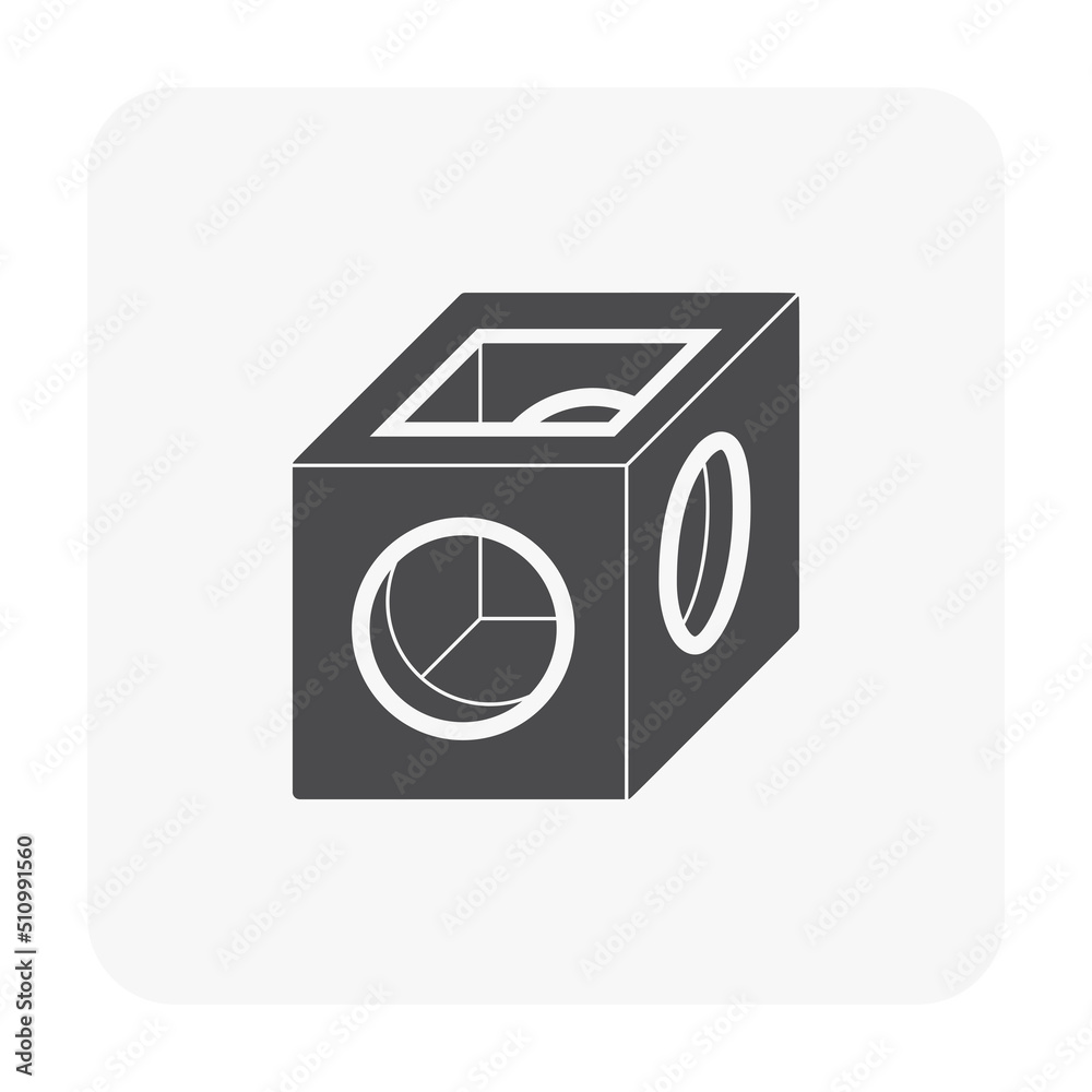 Vetor de Precast concrete manhole product vector icon for access to ...
