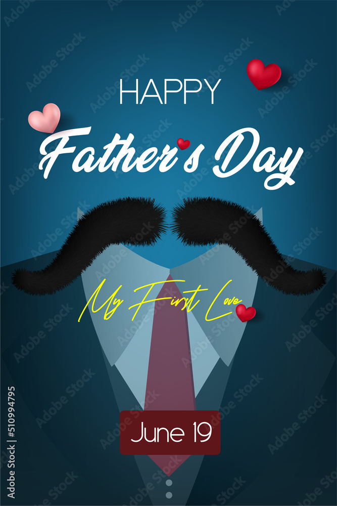 Happy Father's Day, June 19th backdrop for minimalist background in ...