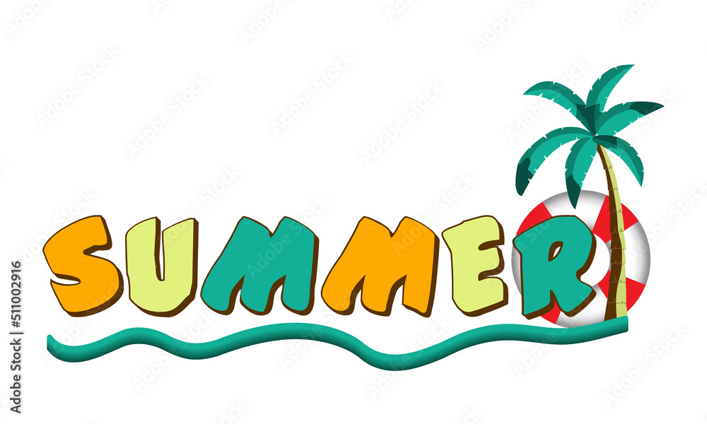Symbol of summer, design element. graphic resources isolated ...