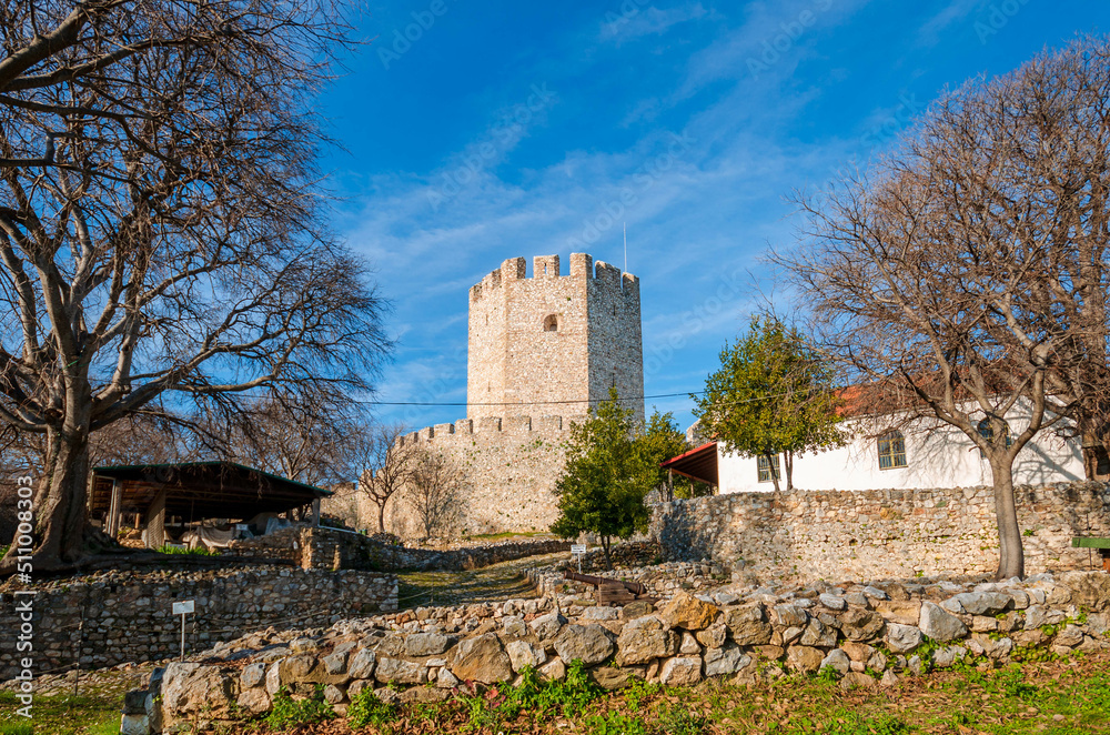 Pieria Greece, Platamon castle, the imposing medieval fortress located ...