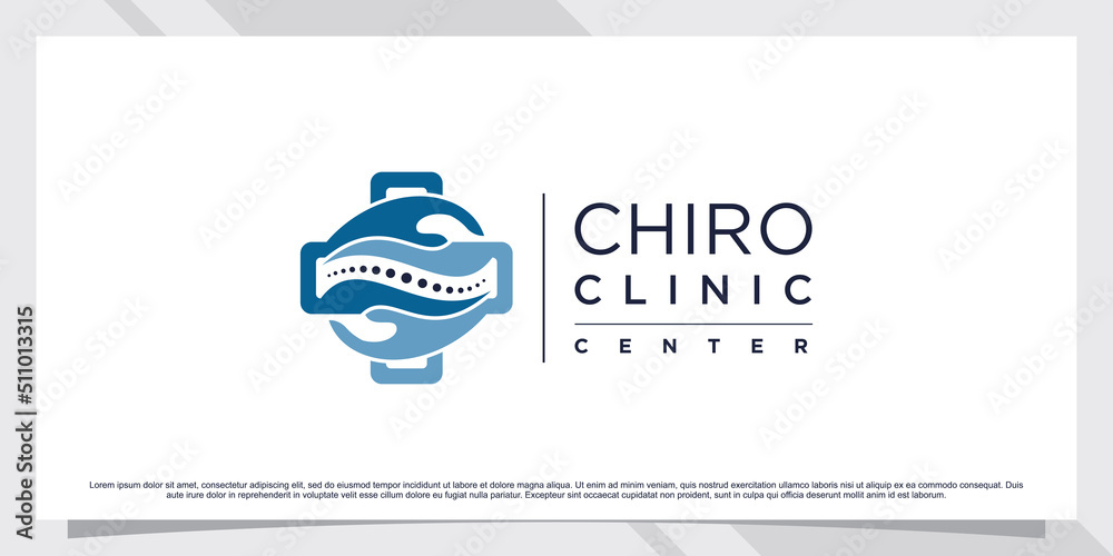 Abstract chiro clinic massage logo design inspiration with creative ...