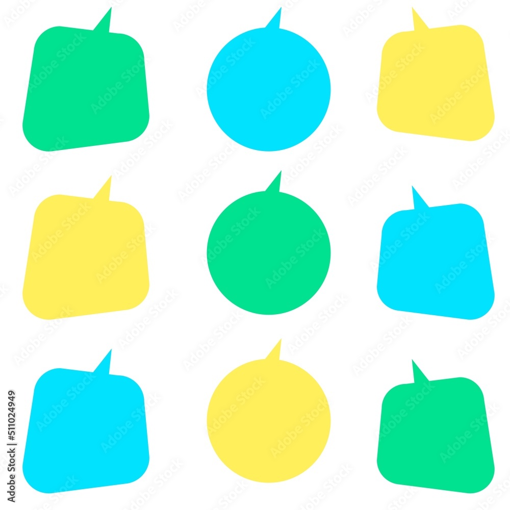 Colorful message box with question mark sign. jpeg image illustration ...