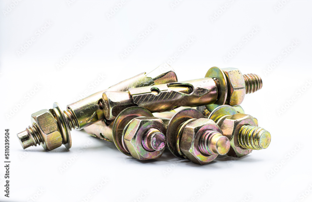 Expansion blots, Fixing bolts are used to connect structures, tension ...