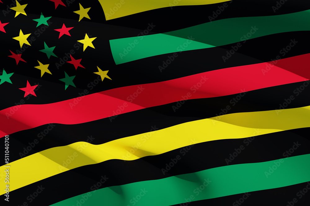 Waving Alternative Juneteenth Flag background. Since 1865. Design of ... Waving Alternative Juneteenth Flag background. Since 1865. Design of ...