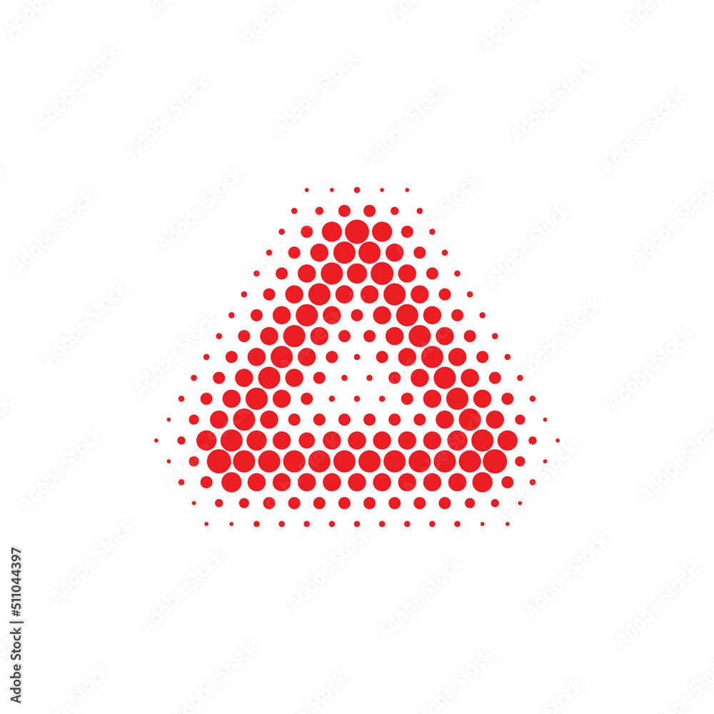 Dotted Triangle for backgrounds and design, Vector Logotype, Icon, Mark ...