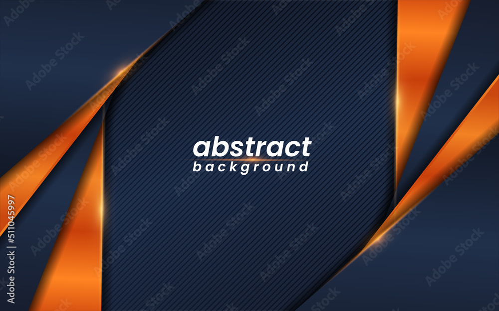Abstract navy background with shiny orange gradient Stock Vector ...