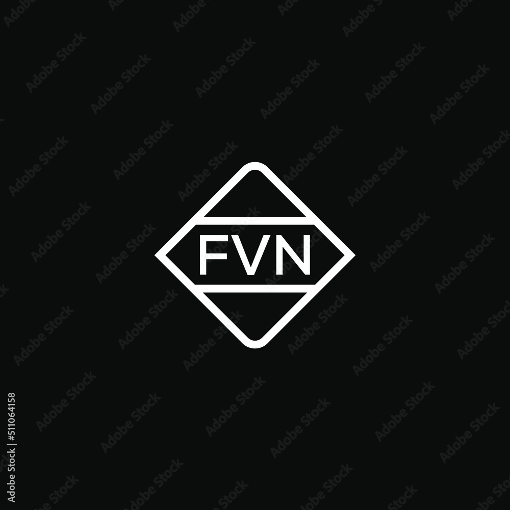 FVN 3 letter design for logo and icon.FVN monogram logo.vector ...