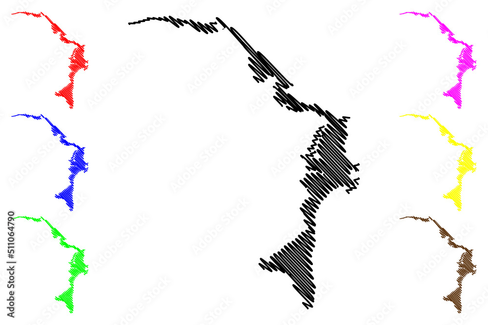 Abaco Islands (Commonwealth of The Bahamas, Cenrtal America) map vector ...