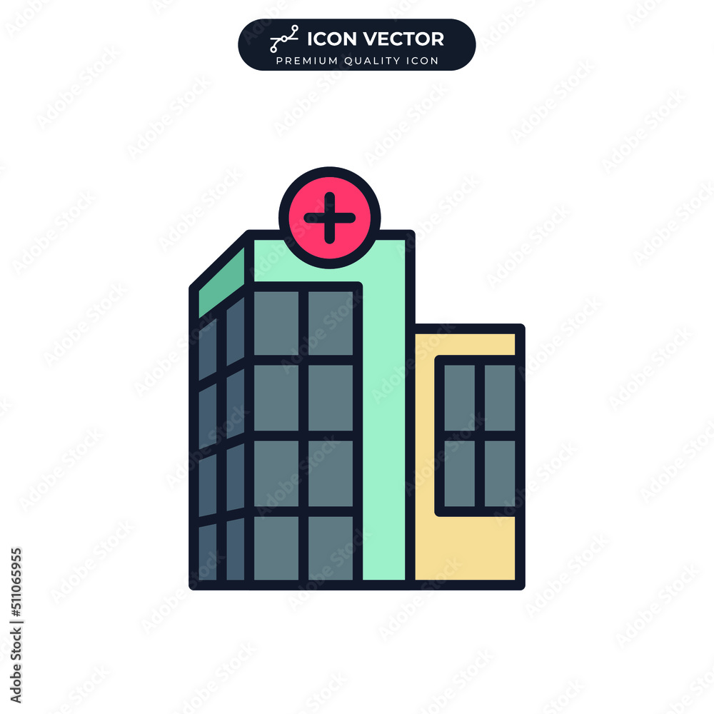 hospital icon symbol template for graphic and web design collection ...