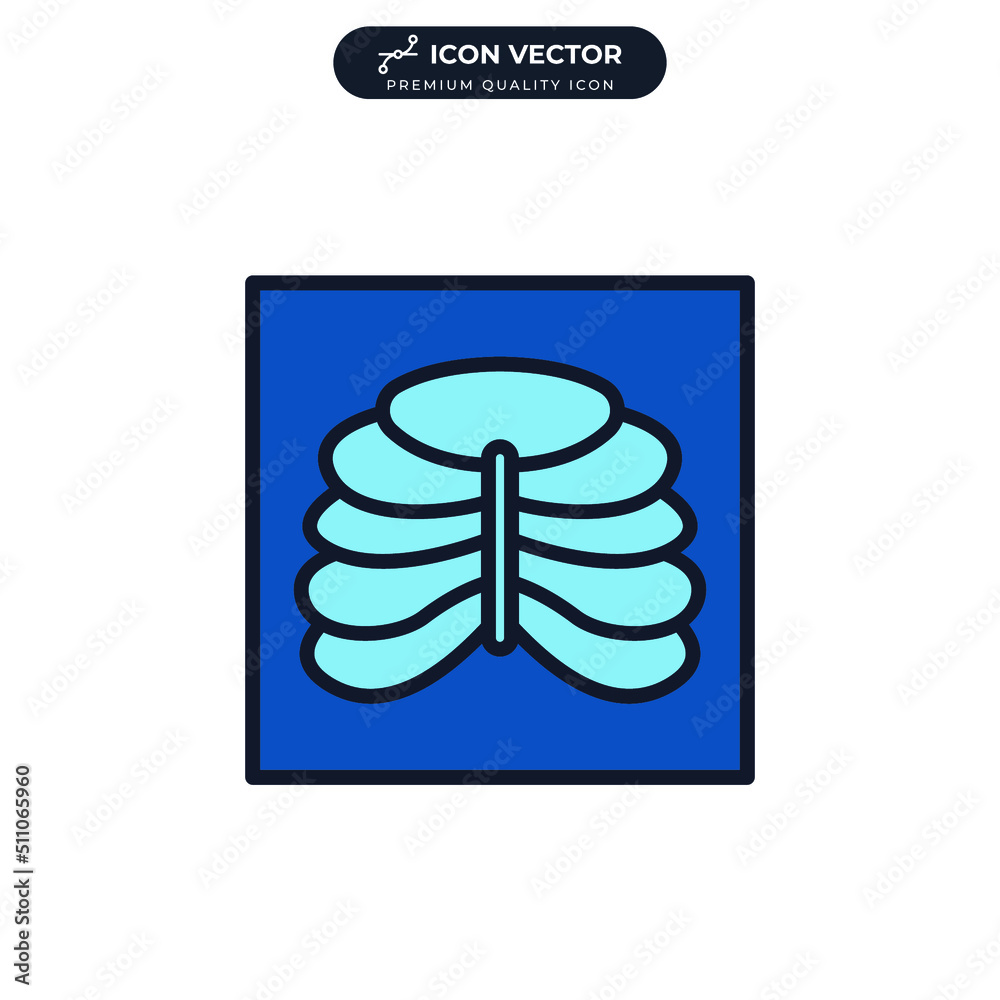 X-ray icon symbol template for graphic and web design collection logo ...