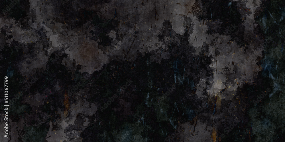 Abstract scratched background with grunge spread splash and cracks ...