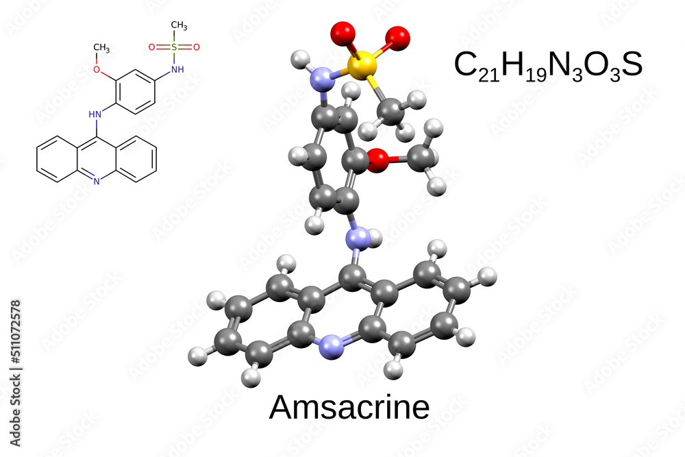 Chemical formula, skeletal formula, and 3D ball-and-stick model of ...