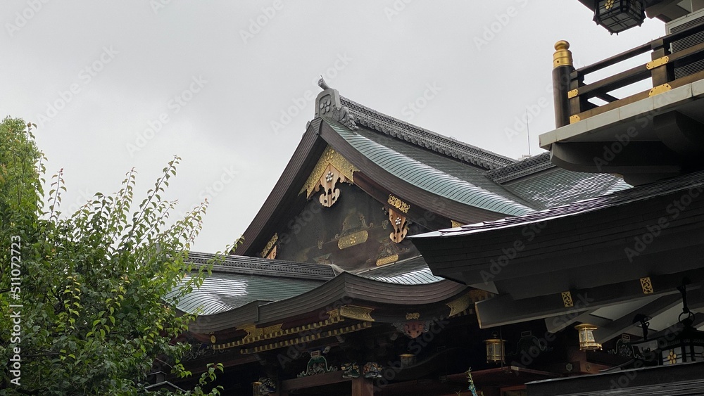 The main pagoda of Yushima Tenjin, the historic establishment in 458 ...