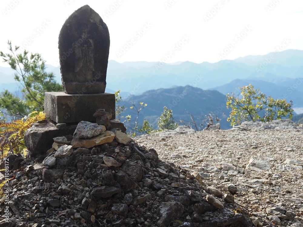 stone budda at kumano kodo Stock Photo | Adobe Stock