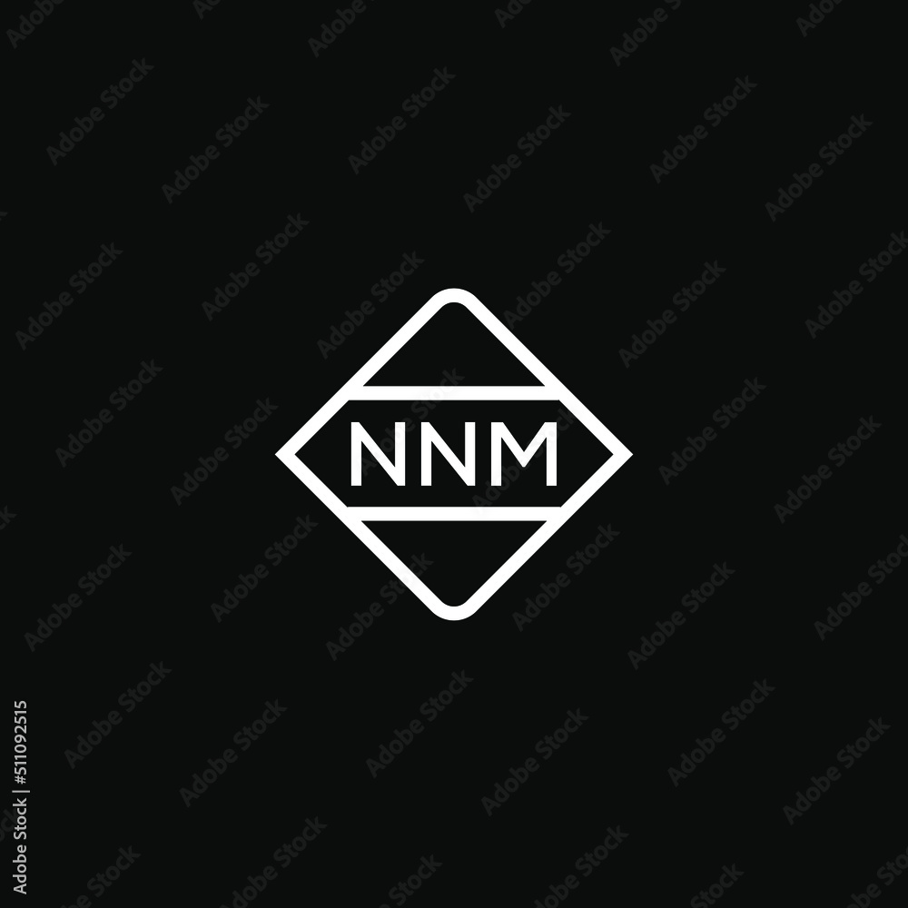 NNM 3 letter design for logo and icon.NNM monogram logo.vector ...
