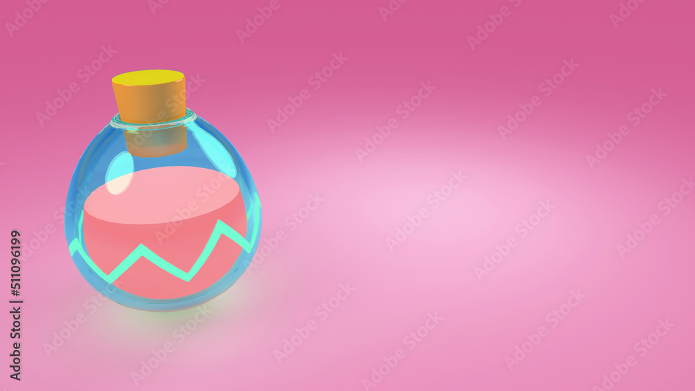 SLP Small Love Potion, 3d illustration, Axie, axie infinity, crypto ...