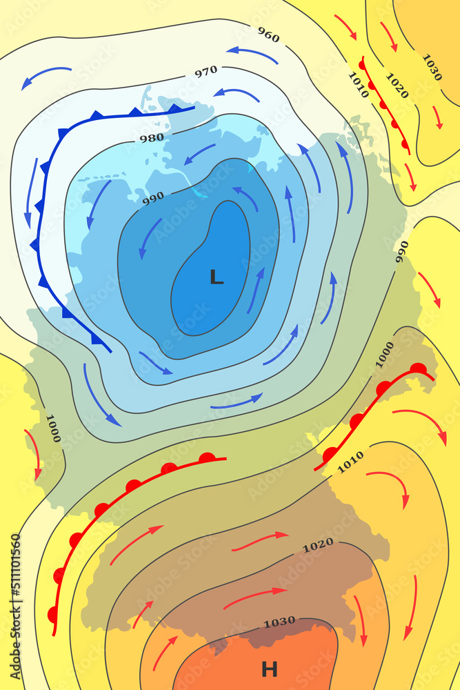 In Map Motion Today Weather Forecast