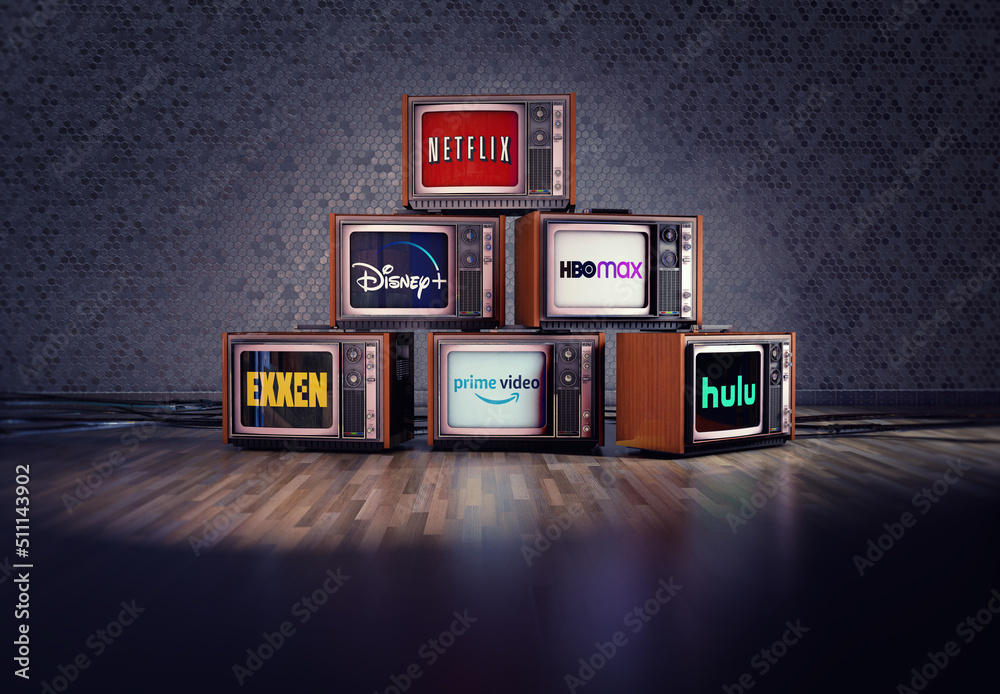 TV, TV platforms, Digital tv, digital TV platforms Stock Photo | Adobe ...