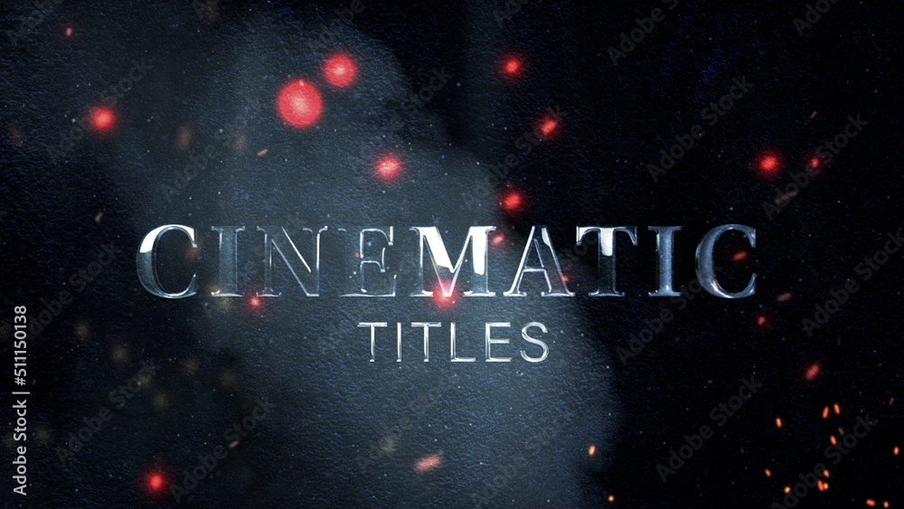 Elemental Cinematic Title Stock Template | Adobe Stock