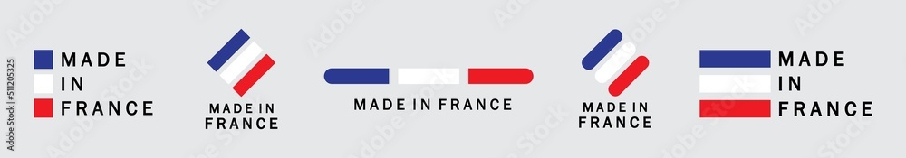 Made in France logo, Made in France labels. France product sticker ...