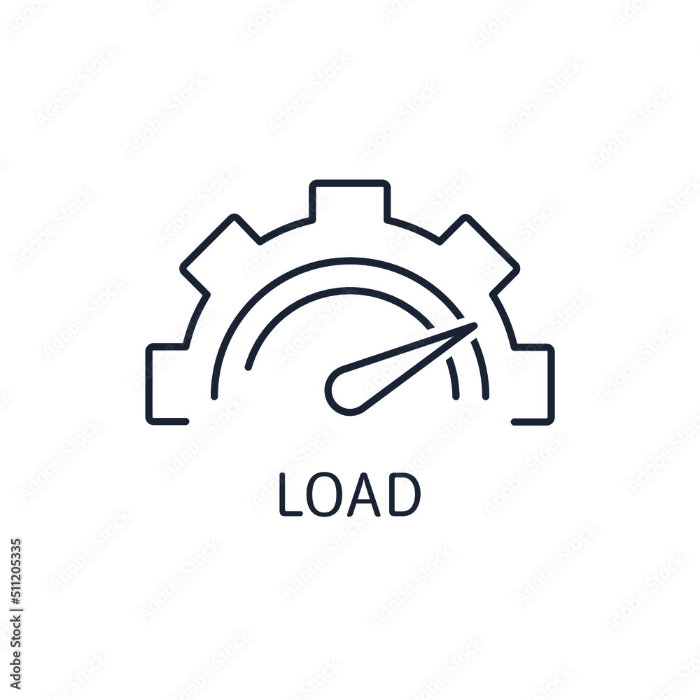 Load on equipment. Technical capabilities.Capacity, ability.Vector ...