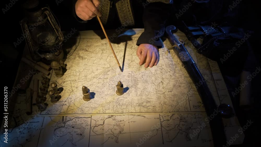 Map Drawing in World History. War Map. Medieval people determine the ...