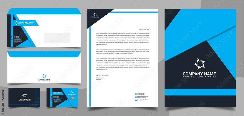 Corporate brand identity, stationary, letterhead, business card ...