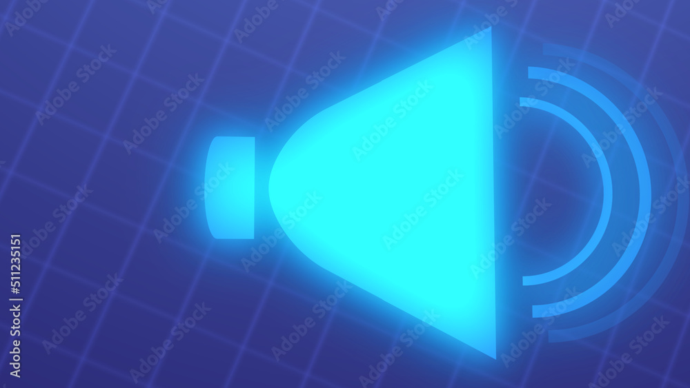 Retro style speaker sign board animation Stock Illustration | Adobe Stock