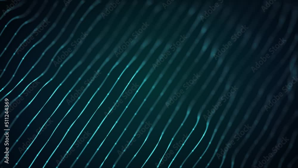 Abstract Digital Flowing Lines Technology Background Loop/ 4k animation ...