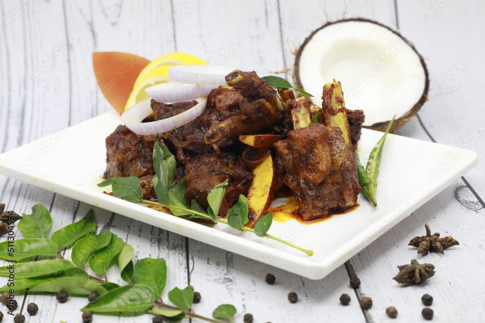 Traditional homemade Mutton curry from Asian cuisine Chukhandar gosht ...