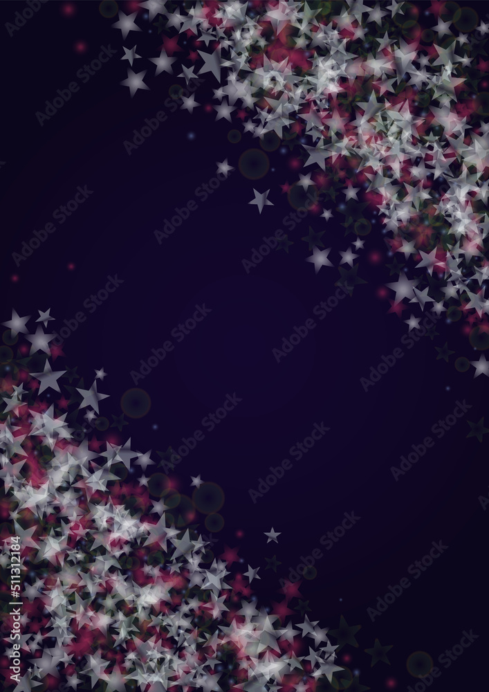 Vector Magical Glowing Background with Silver and Purple Falling Stars ...