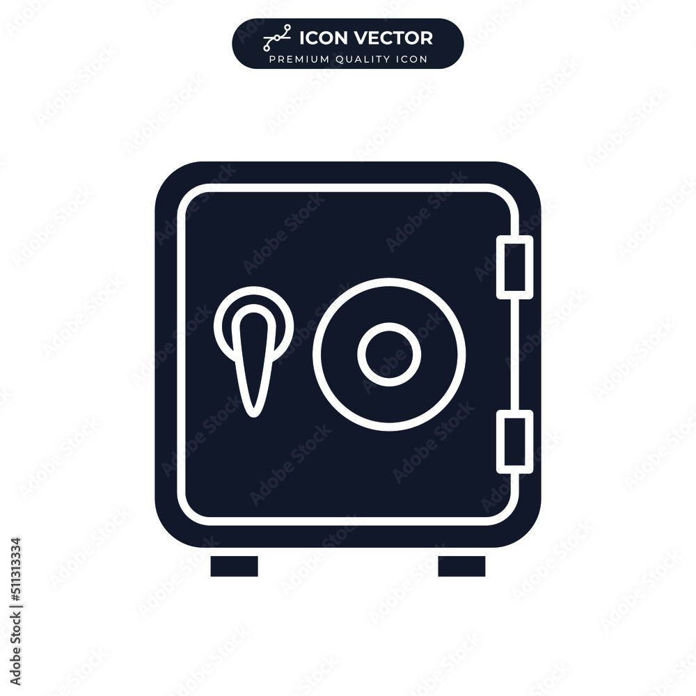 bank safe icon symbol template for graphic and web design collection ...